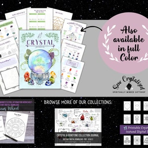 Crystal Journal, Digital Crystal Journal, Healing Crystal Journal ...