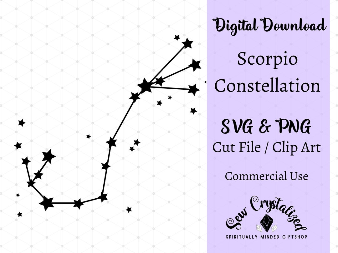Scorpio Constellation SVG Cut File Scorpio Zodiac - Etsy