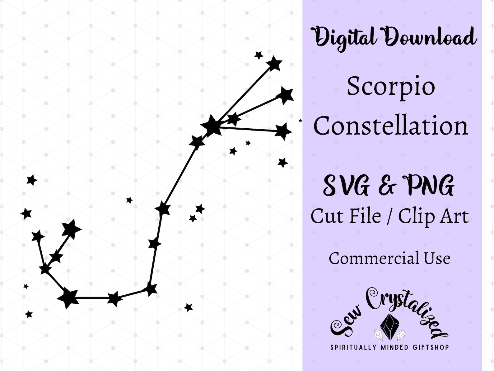 Scorpio Constellation SVG Cut File Scorpio Zodiac - Etsy