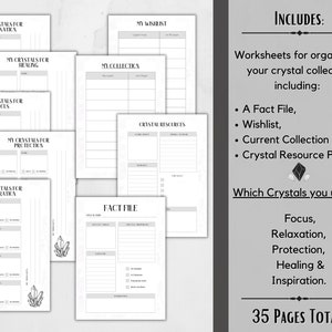 Crystal Journal, Digital Crystal Journal, Healing Crystal Journal ...