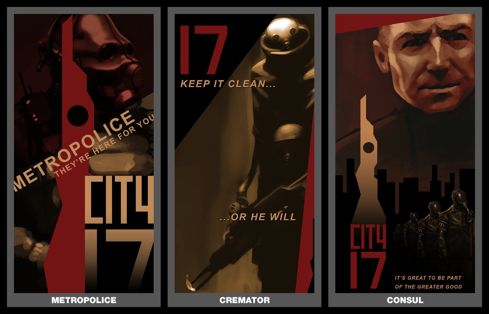 Combine Propaganda Posters Half-Life 2 Half-Life Alyx | Etsy