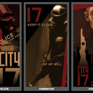 Combine Propaganda Posters Half-Life 2 Half-Life Alyx | Etsy