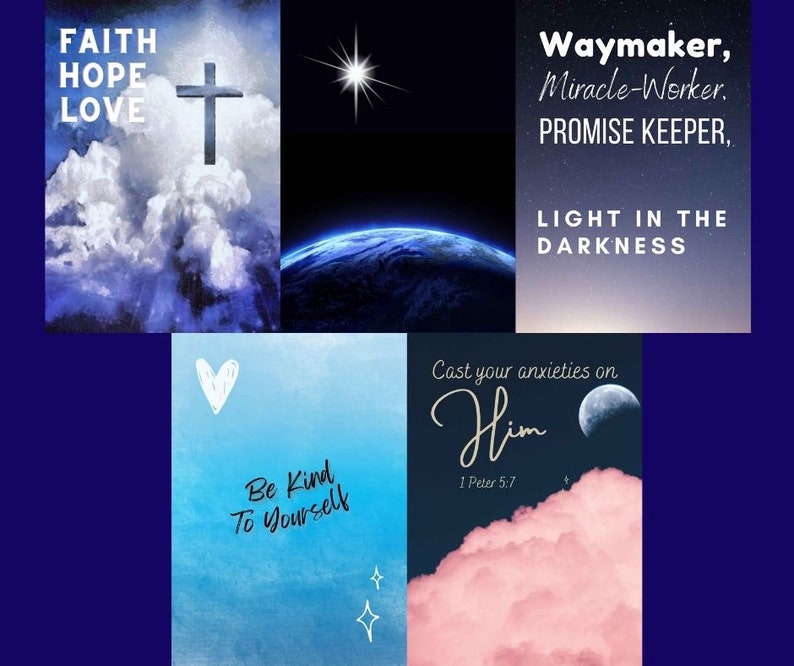 20 Piece DOWNLOAD Christian Collage Kit Christian Posters/galaxy ...