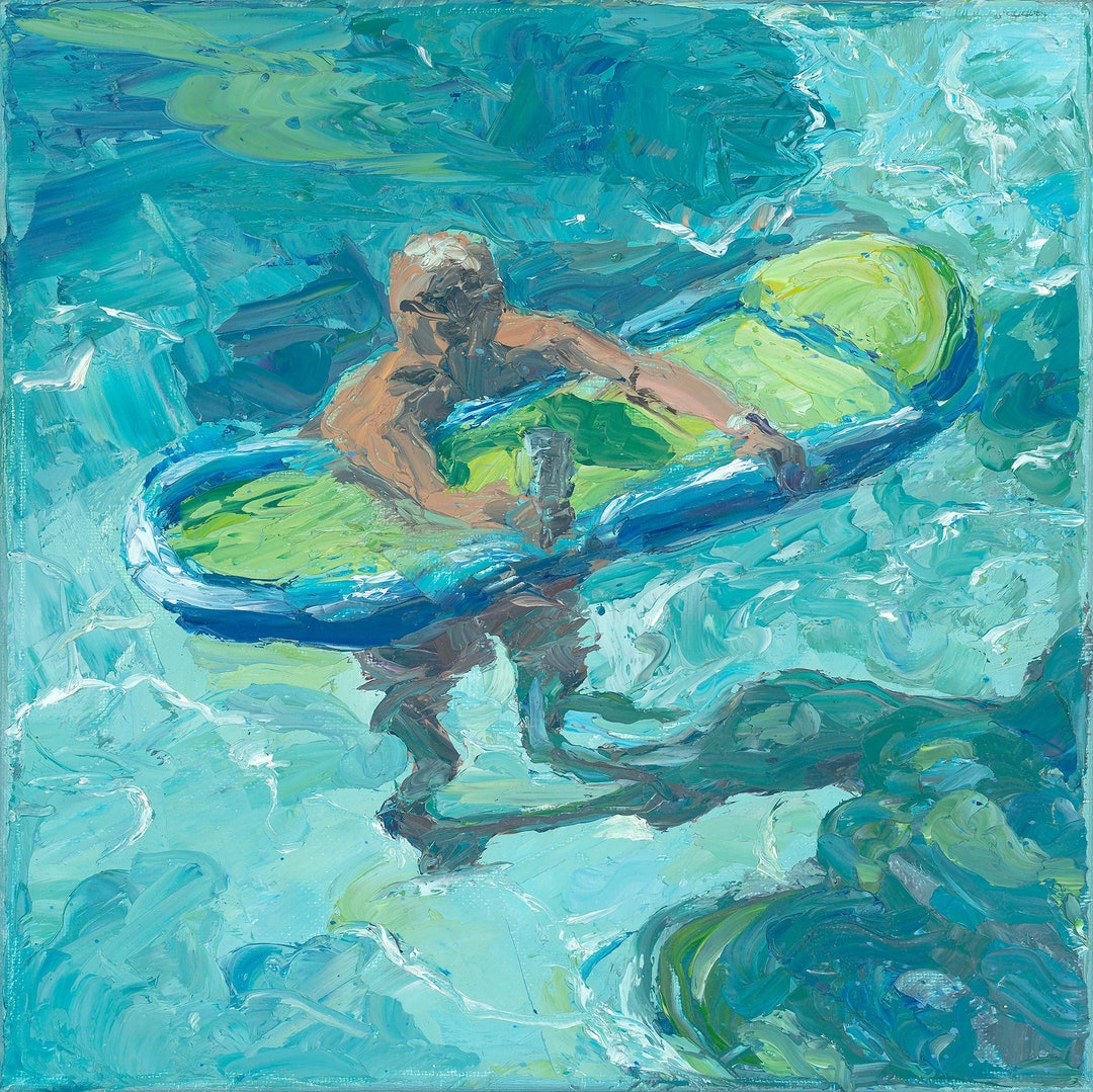 Impressionist Swimming Pool Art Print: Summer Fun Decor - Etsy