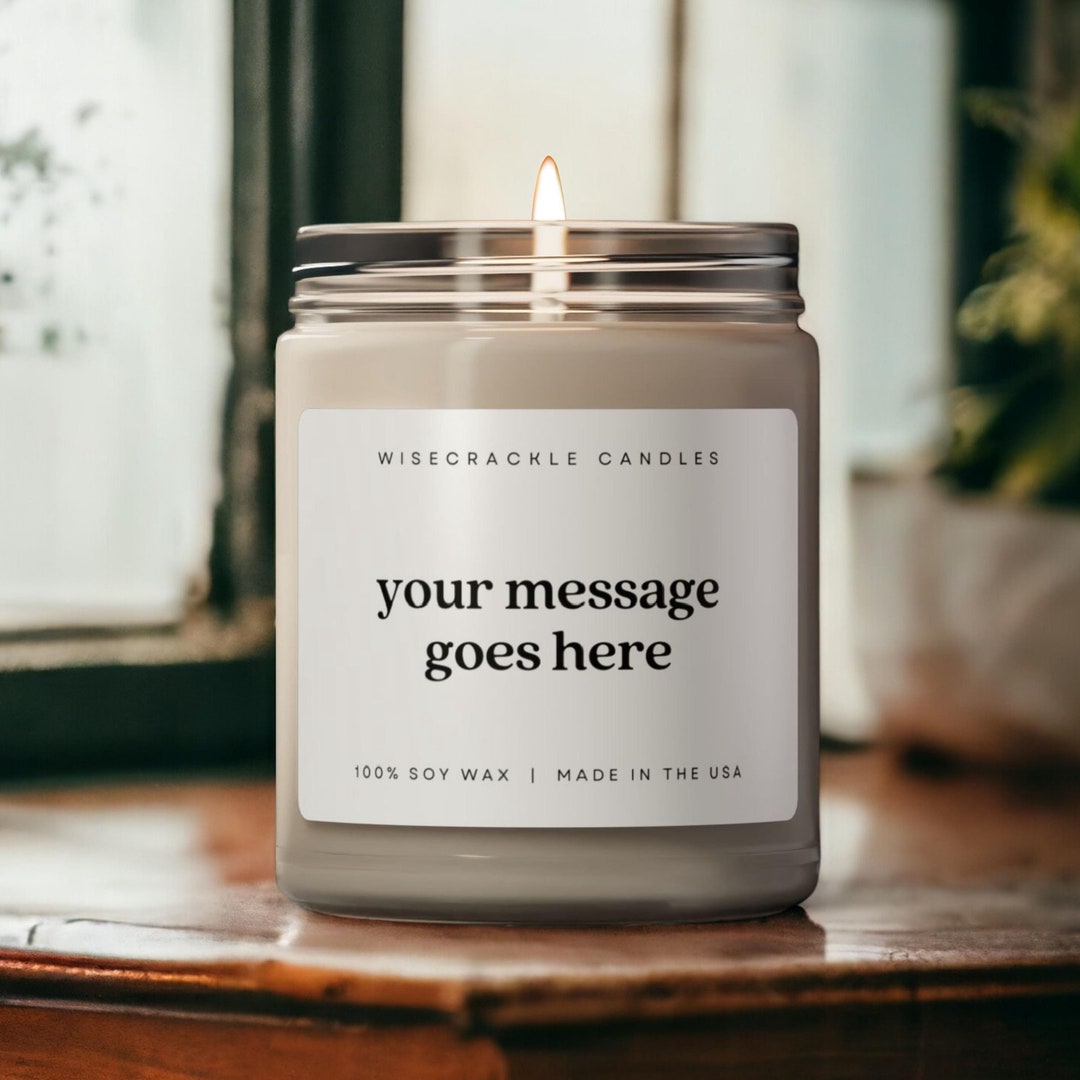 Personalized Message Candle, Custom Candle Gift, Bulk Custom Candle ...