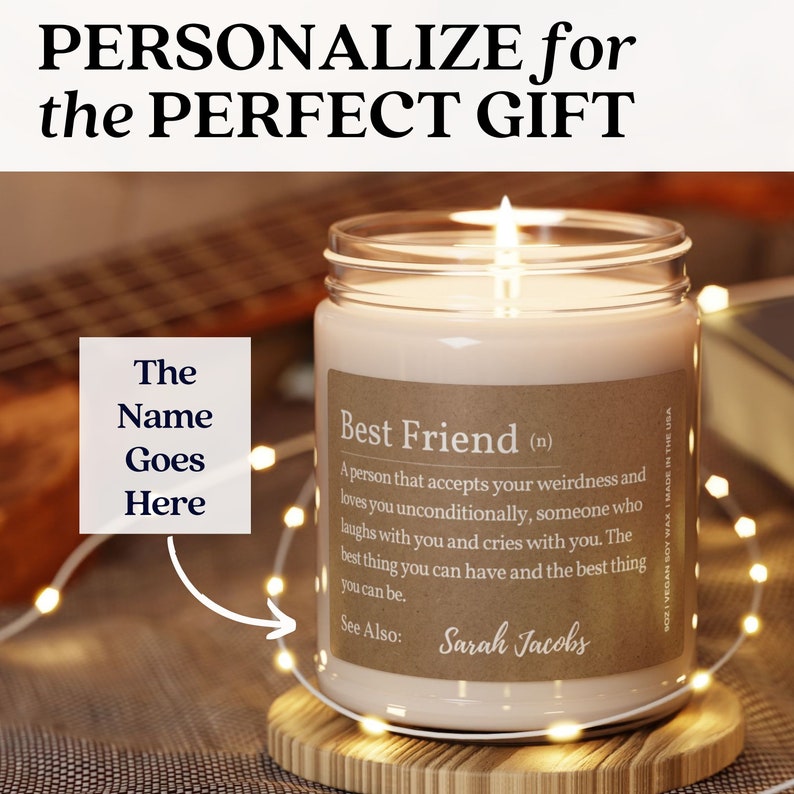 Friendship Candle, Best Friend Gift, Friendship Gift, Friend Gift, Our ...