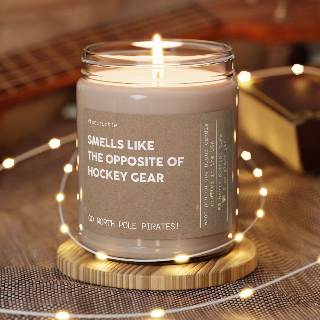 Personalized Hockey Player Candle | Unique Gift for Hockey Players ...