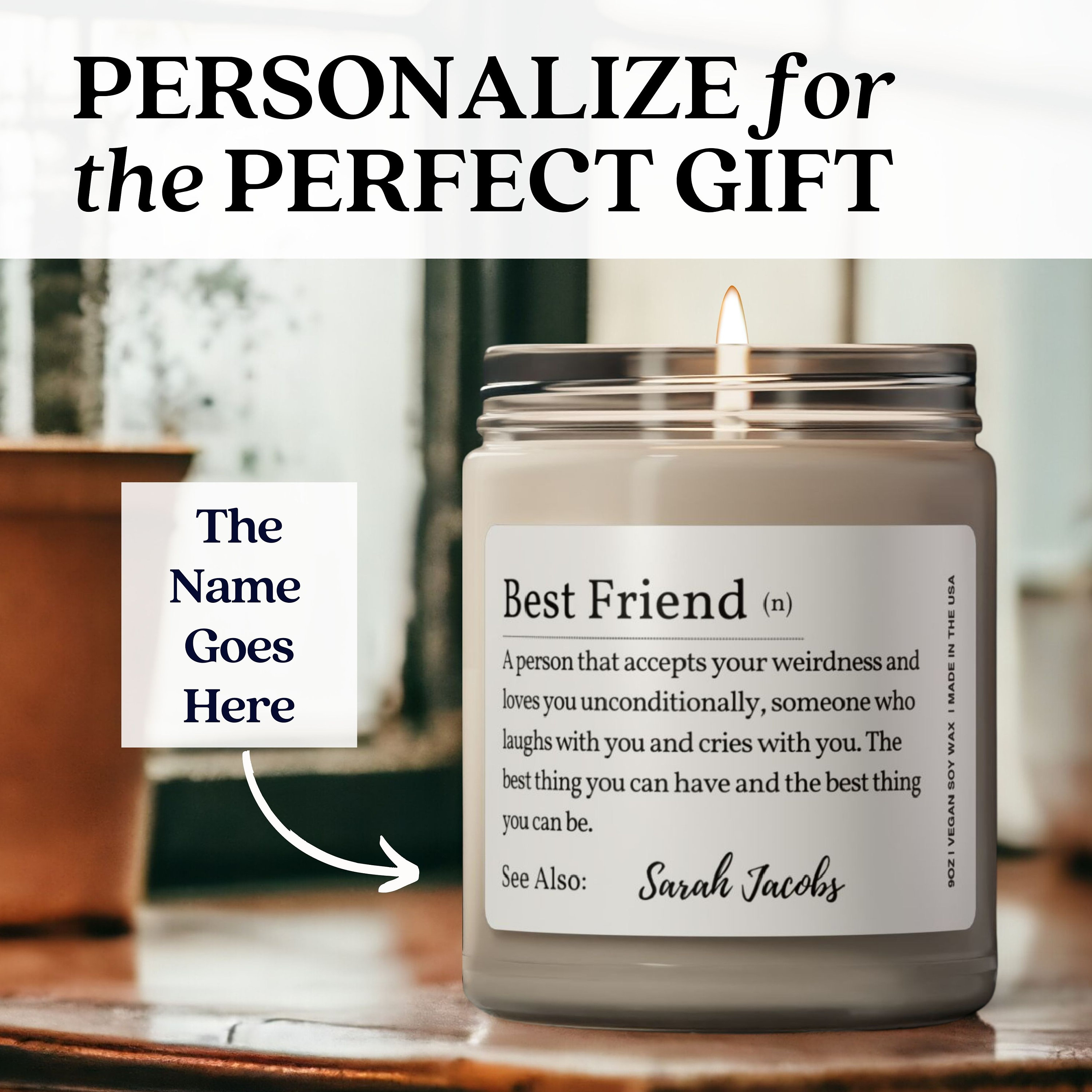 Friendship Candle, Best Friend Gift, Friendship Gift, Friend Gift, Our ...