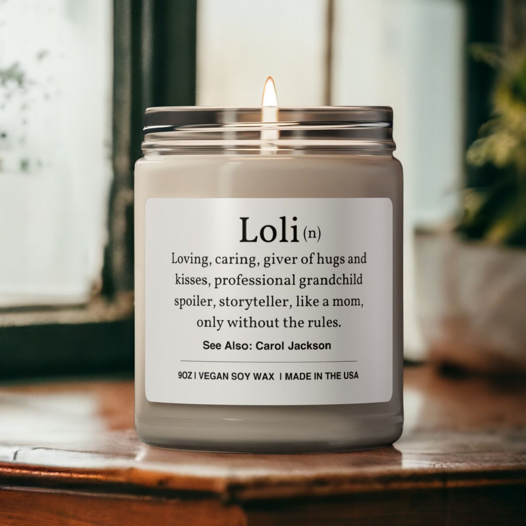 Personalized Loli Candle Gift, Gift for Loli, New Loli Gift, Loli ...