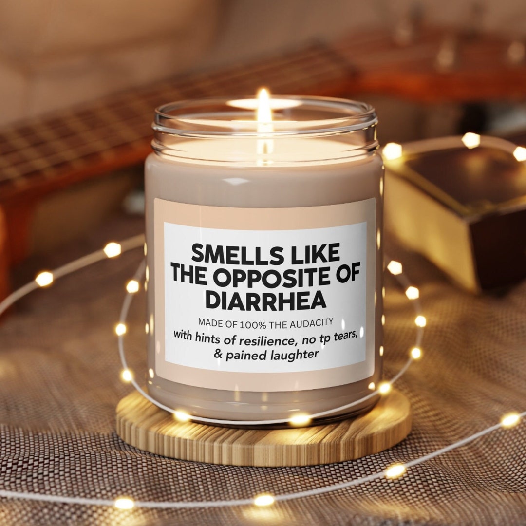 Smells Like the Opposite of Diarrhea | Funny Sayings Candle | Diarrhea ...