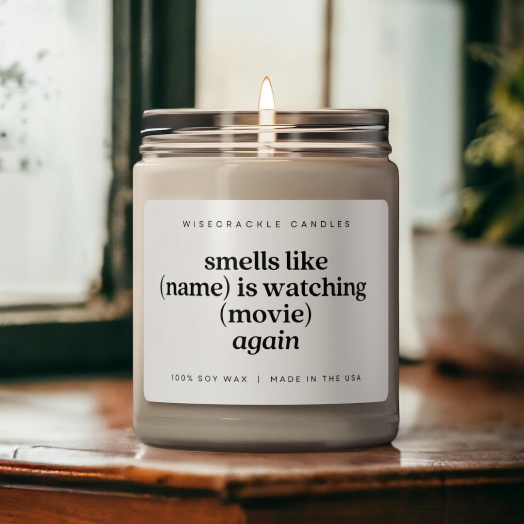 Personalized Movie Lover Gift, Movie Night Candle, Favorite Movie Gift ...