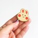 Bunny Pin Hard Enamel Pin Cute Pin Golden Color Pin Year of Rabbit ...