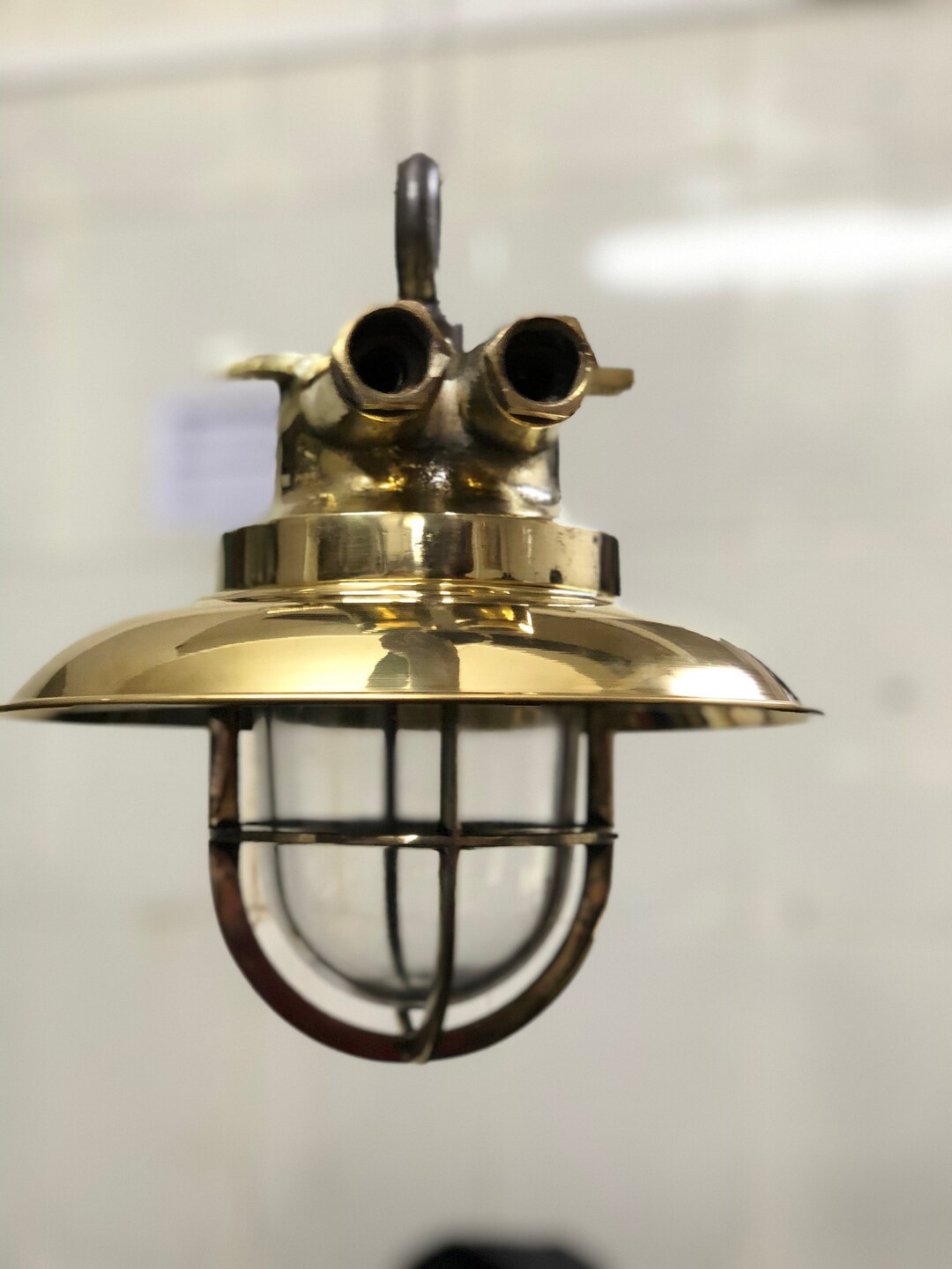 Original Reclaimed Ship Passageway Hanging Cargo Ceiling Pendant Light ...