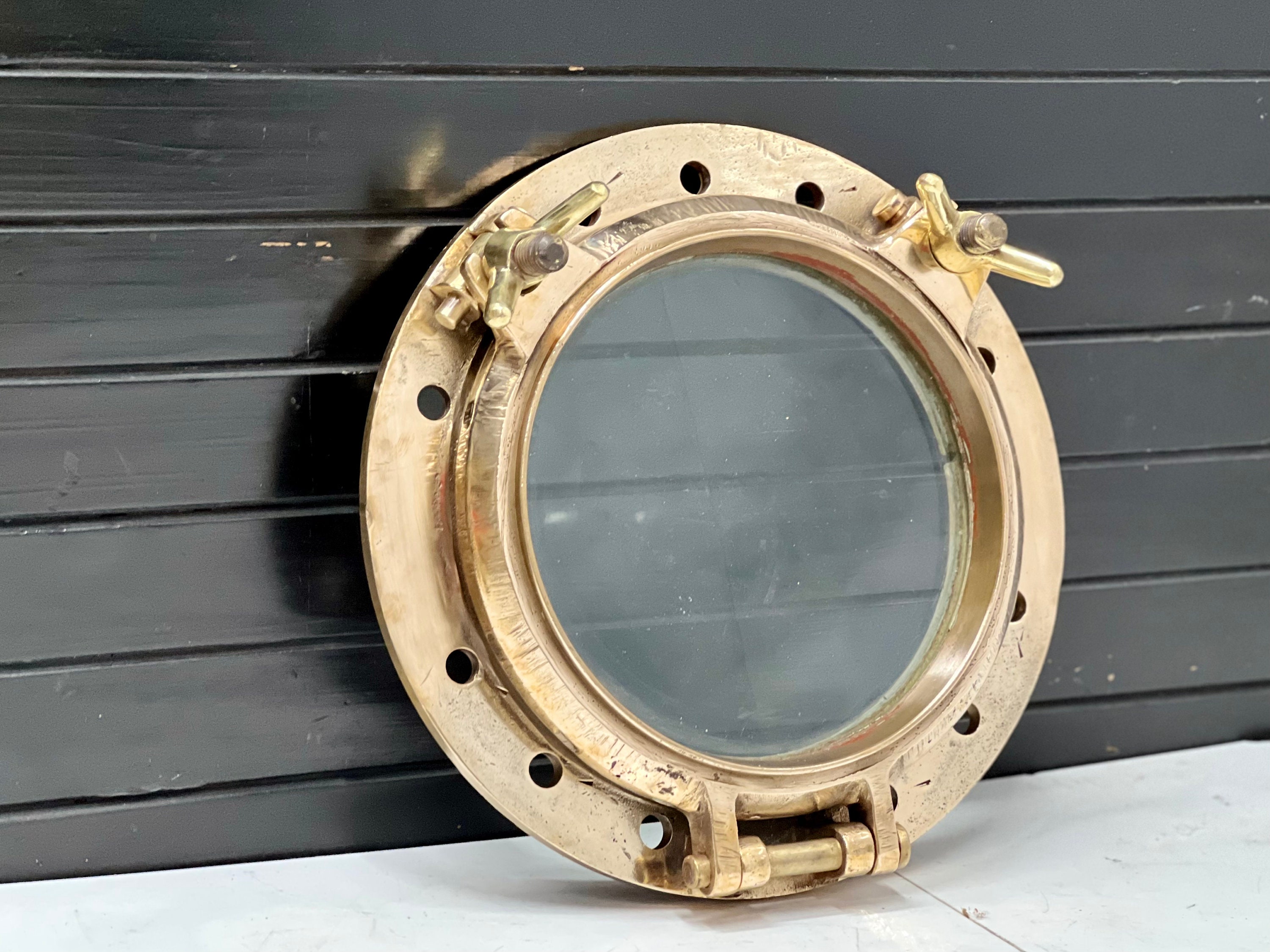 Ship Salvaged Old Vintage Solid Brass Heavy Round Porthole - Etsy