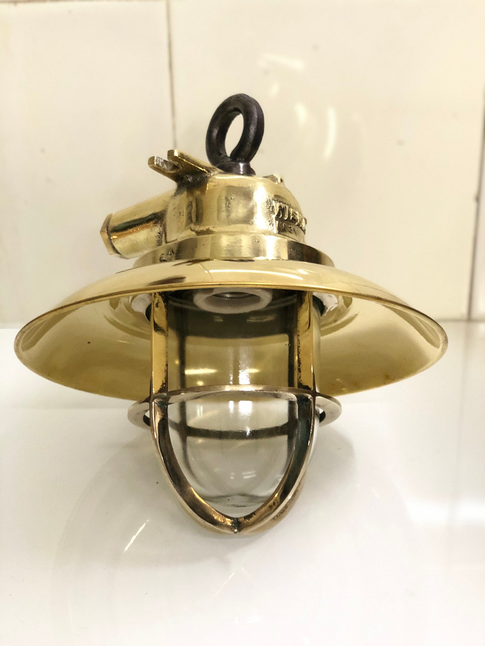 Original Reclaimed Ship Passageway Hanging Cargo Ceiling Pendant Light ...