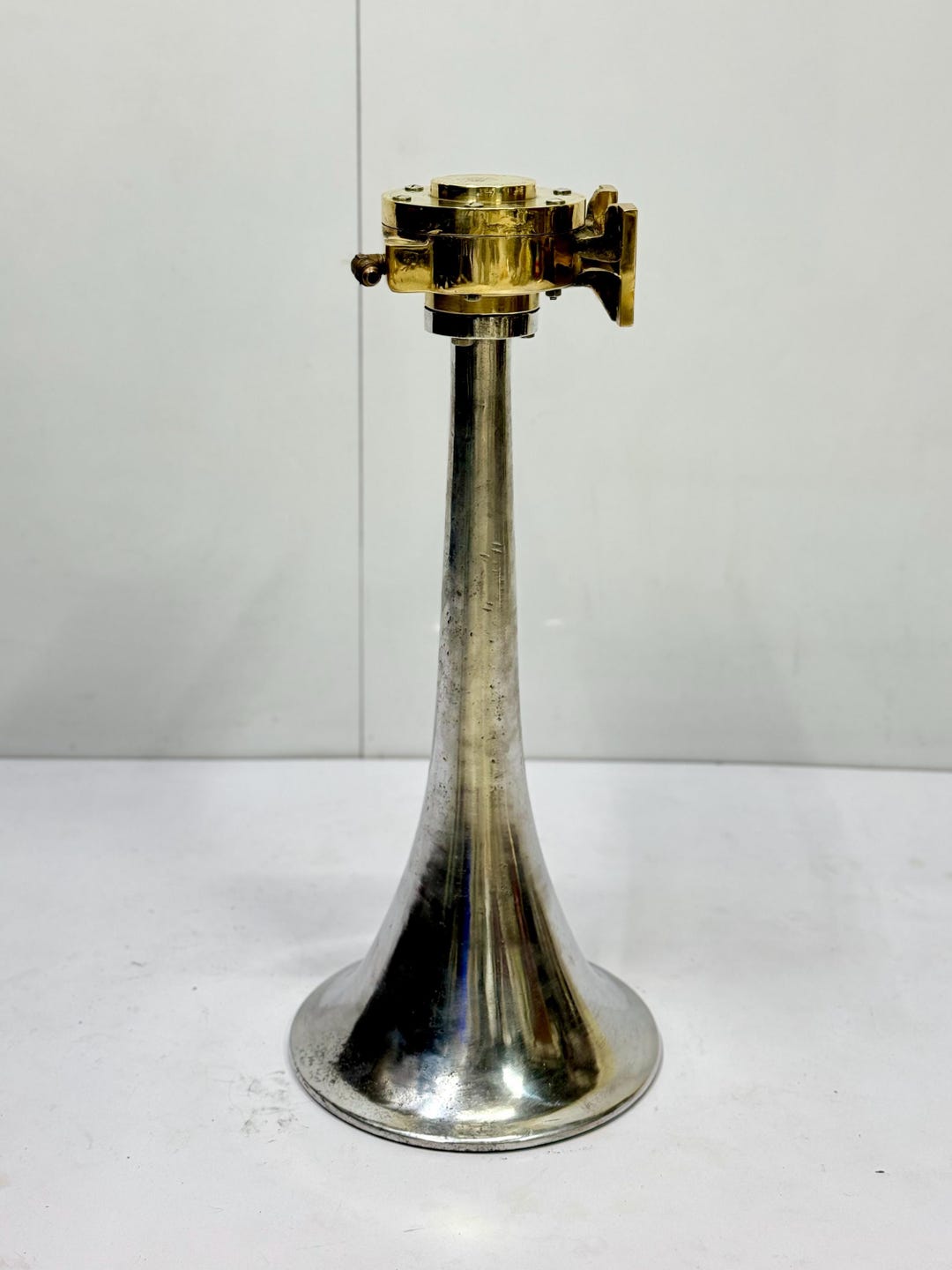 Maritime Original Antique Trumpet Boat/ship Reclaim Aluminum Brass Air ...