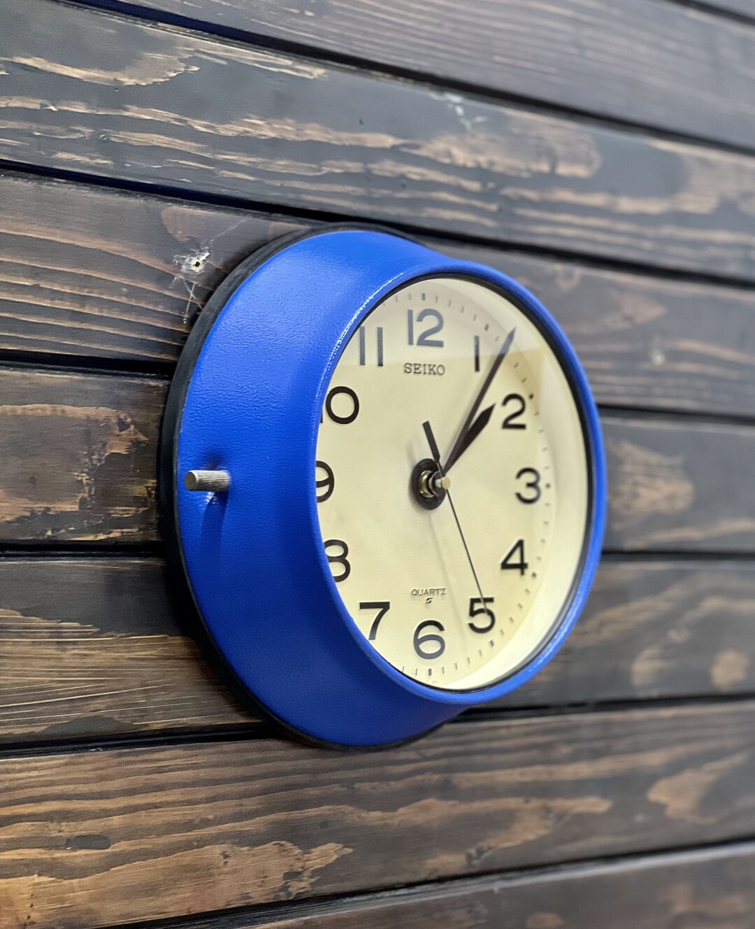 Cobalt Blue Paint Coating Antique Refurbish Original Quartz Retro Style ...