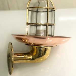 New Nautical Style Brass Wall Art Decor Ship Bulkhead Light With Copper ...