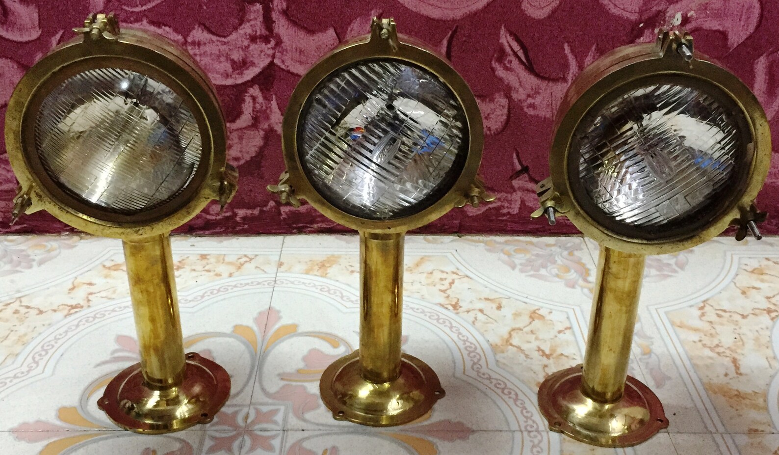 Antique Nautical Mini Boat Ship Antique Spot/search Light With - Etsy