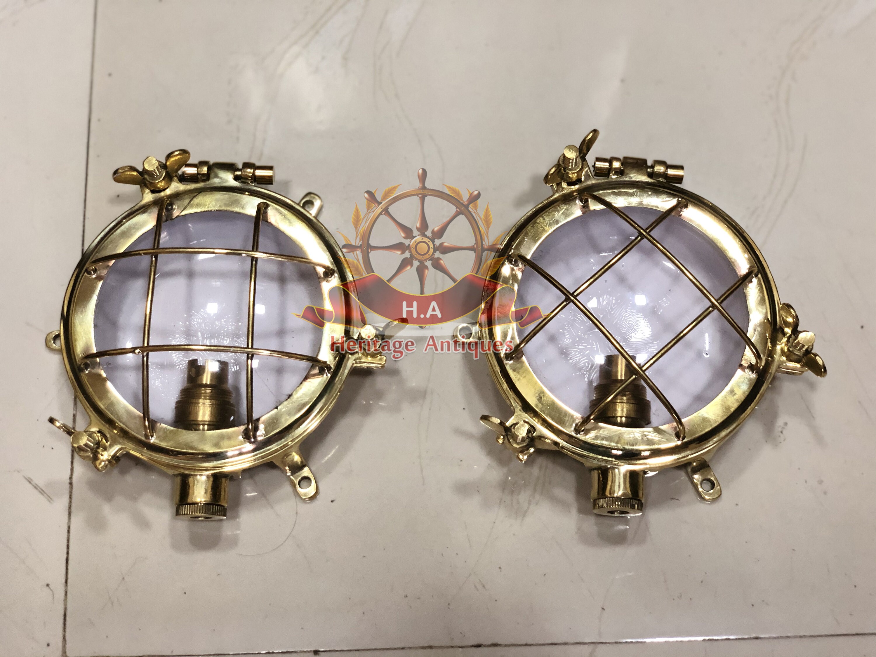 New Nautical Marine Solid Brass Small Ship Bulkhead Wall Deck Light - Etsy