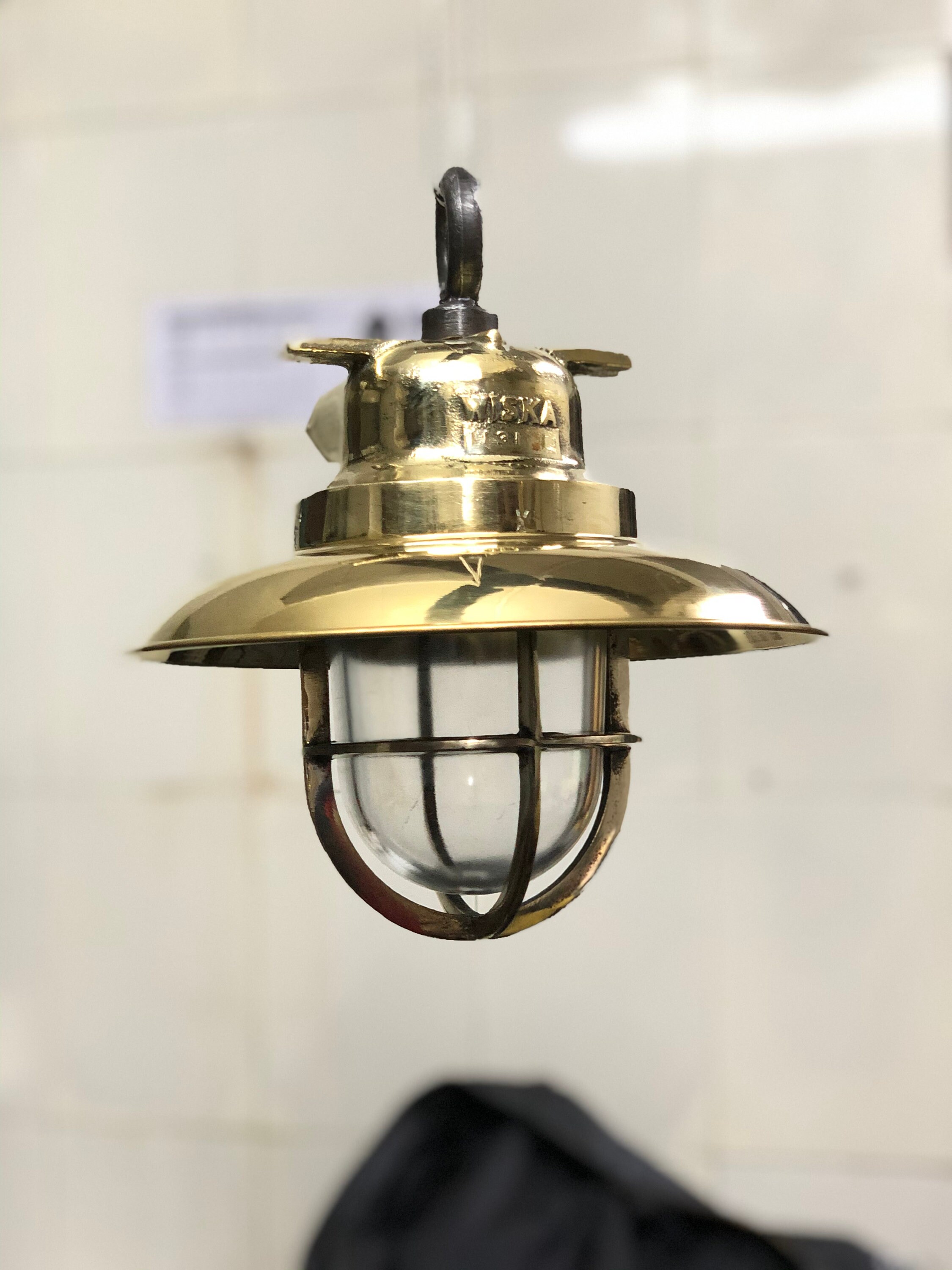 Original Reclaimed Ship Passageway Hanging Cargo Ceiling Pendant Light ...