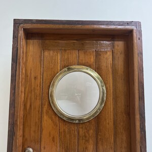 Nautical Antique Refurbish Vintage Ship Teak Wooden Door With Brass ...
