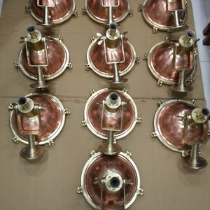 Nautical Marine Ship Cargo Smooth Copper & Brass Pendant/ceiling/mount ...