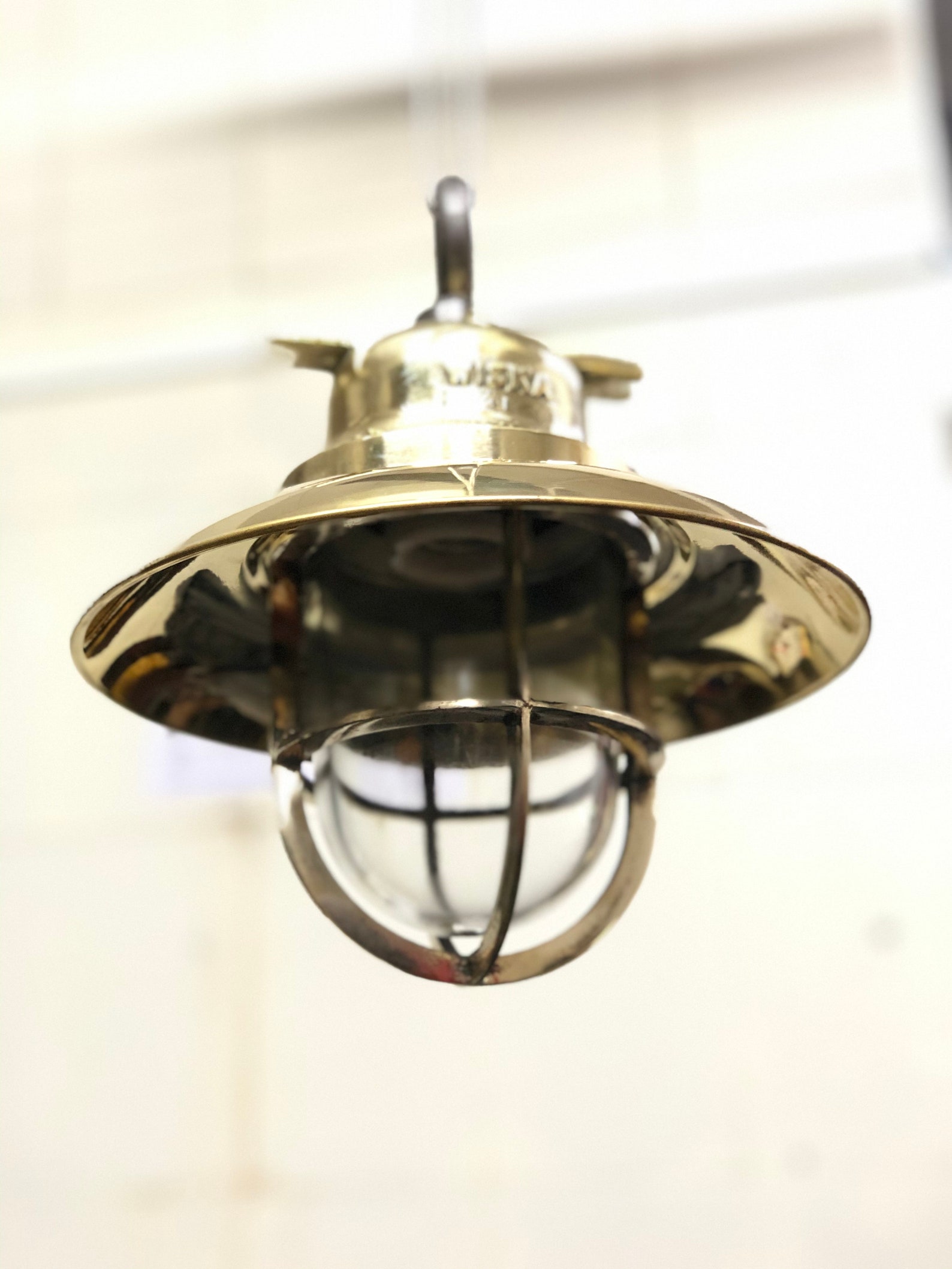 Original Reclaimed Ship Passageway Hanging Cargo Ceiling Pendant Light ...