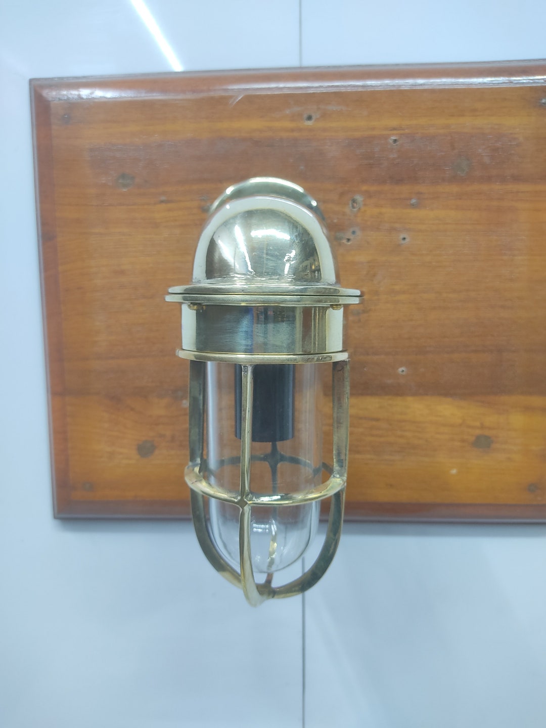 Vintage Style New Brass Metal Wall Mount Indoor/outdoor Bulkhead Sconce ...