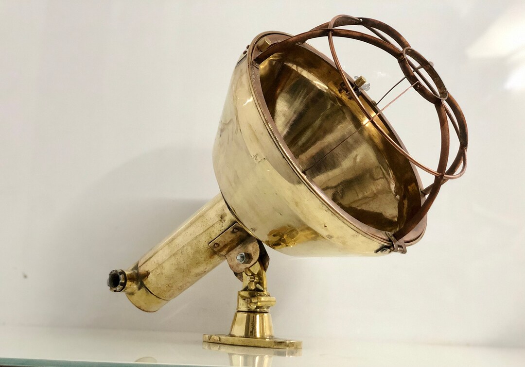 Japan Monster Style Ceiling Wall Mounted Antique Brass Ship Spot Light ...