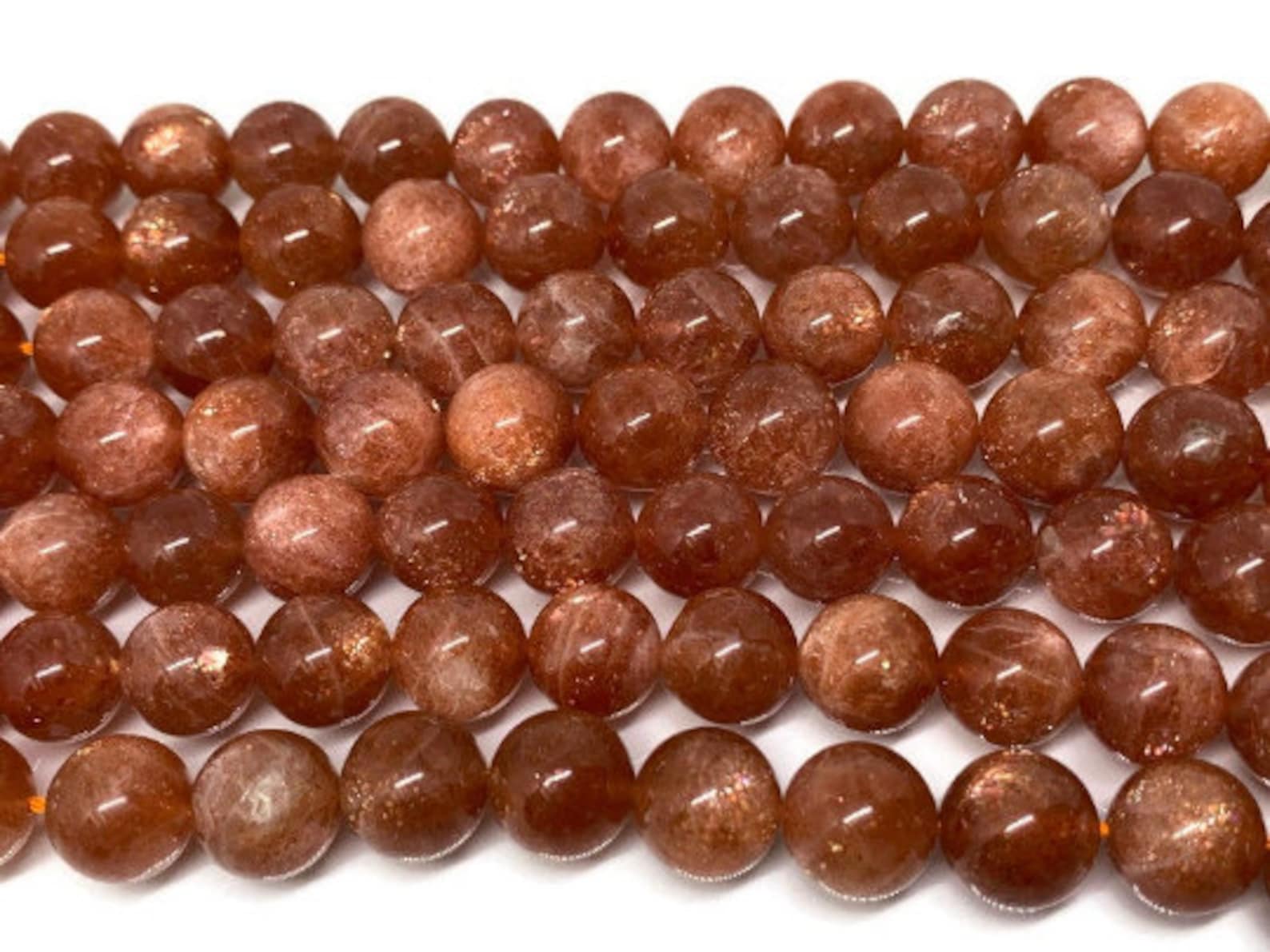 Sunstone Round Beads 12 Mm 40 Cm Strand Top Grade Sunstone - Etsy