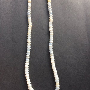 Peru Blue Opal Faceted Roundel, Fine Quality , 4-4.5mm Size- Length 14 ...