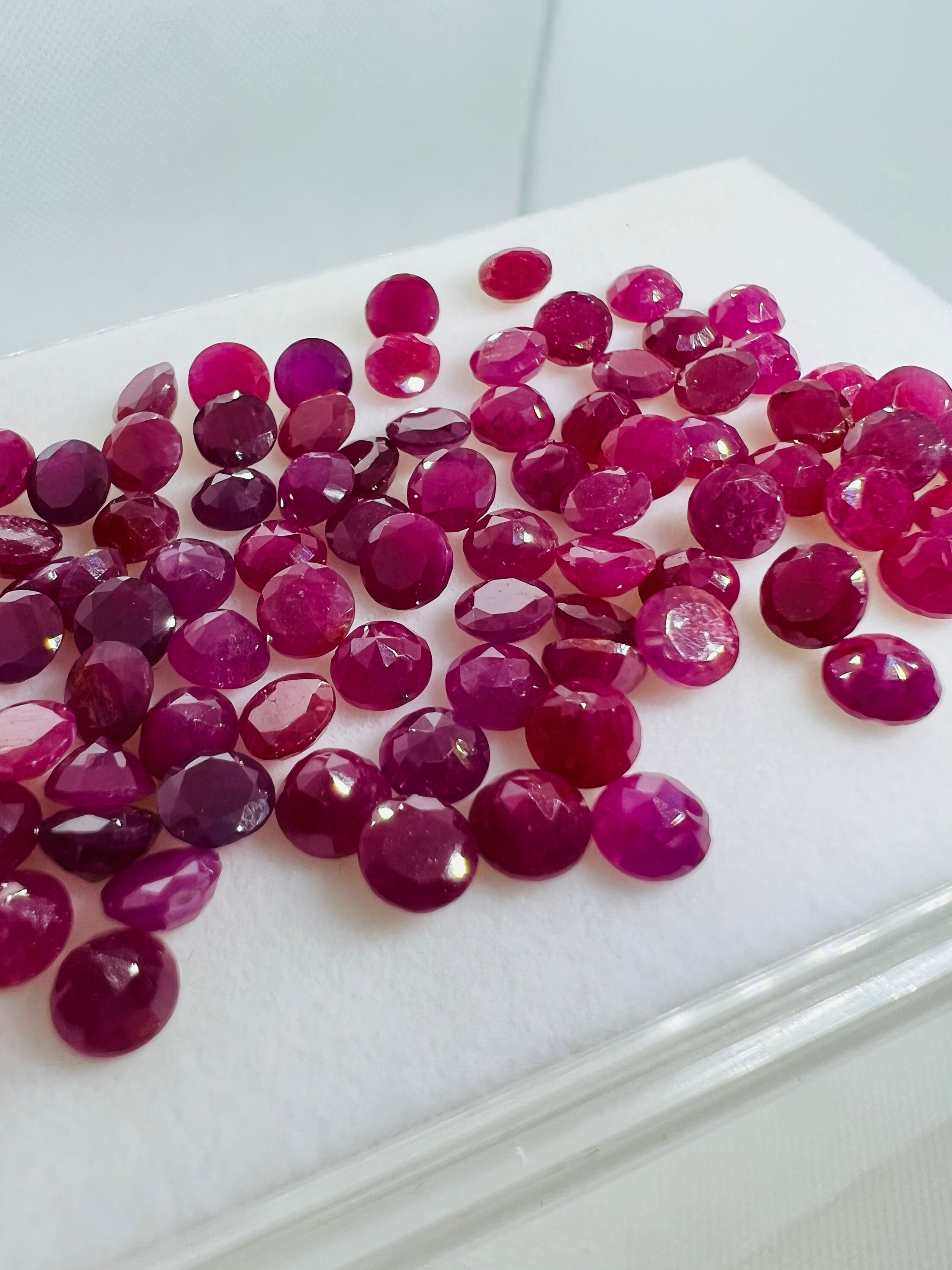 5MM Ruby Round Faceted Natural Ruby Pack of 4 Pc. Genuine - Etsy