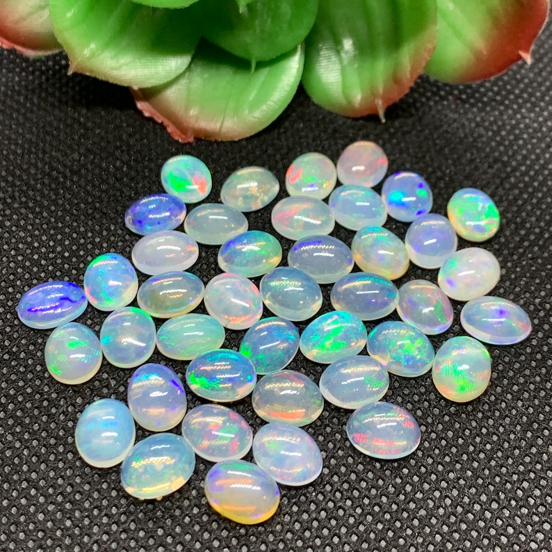 Ethiopian Opal Cabs 7X9 Mm Size Pack of 2 Pieces AAAA Quality - Etsy