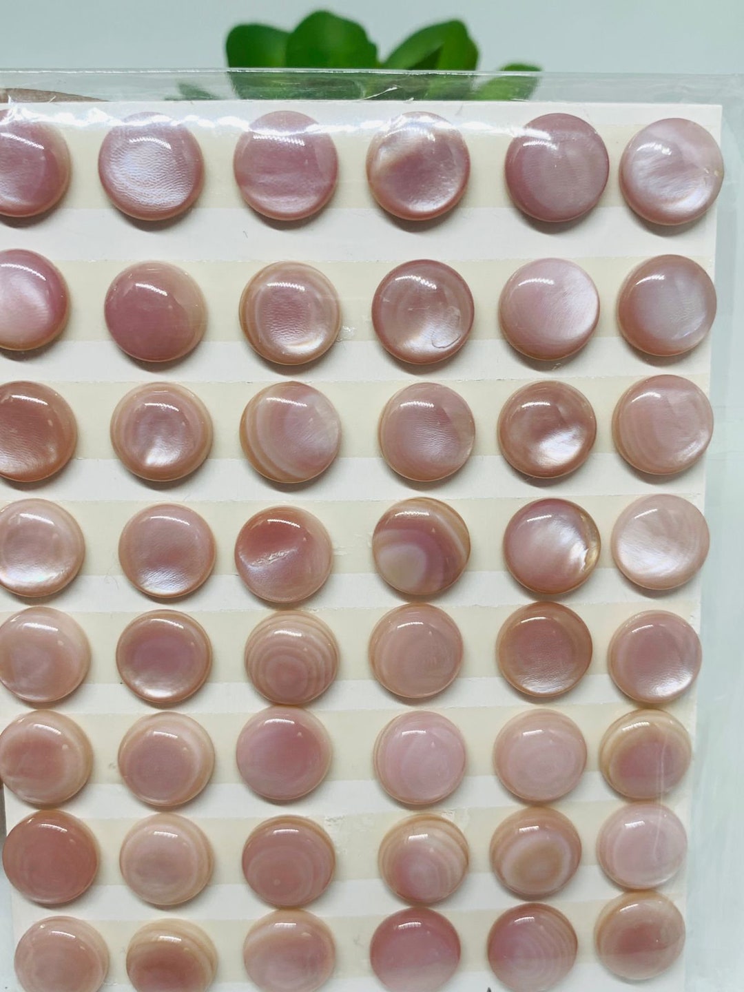 10MM Mother of Pearl Cabochon - Pink MOP Round Cabs • AAA Quality ...