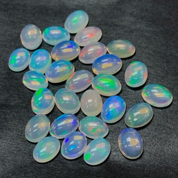 Ethiopian Opal Cabs 5x7 Mm Size Pack of 4 Pieces code 05 - Etsy