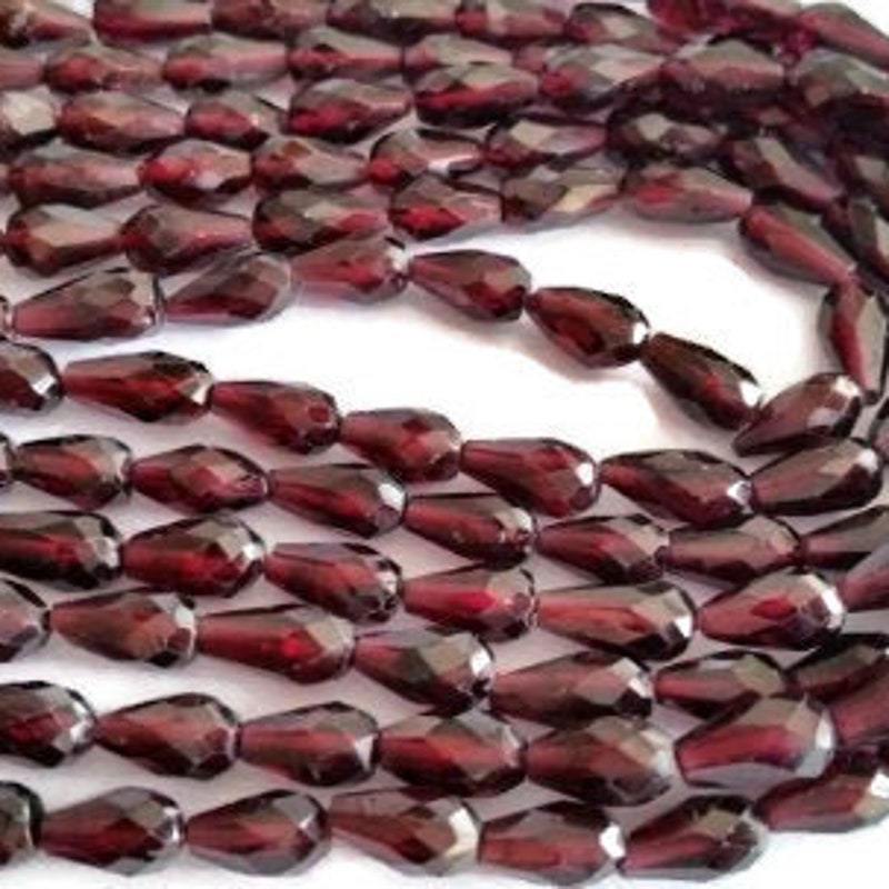 Garnet Teardrop Straight - Etsy