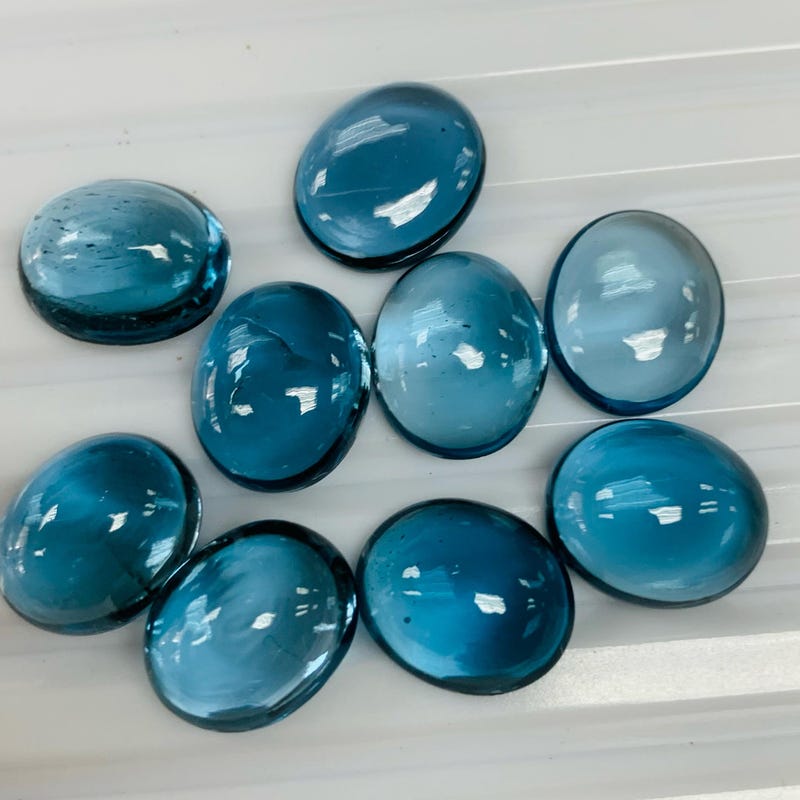 Topaz Cabochon Lab Created - Etsy