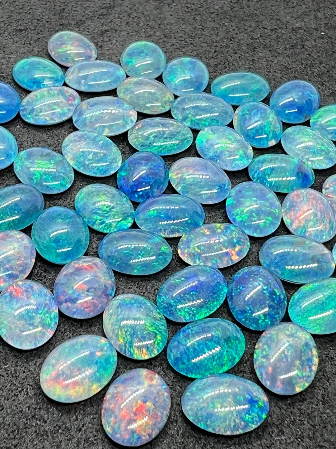 Australian Opal 9X7 Mm Cabs, Pack of 2 Pieces -AAA Quality, Opal ...
