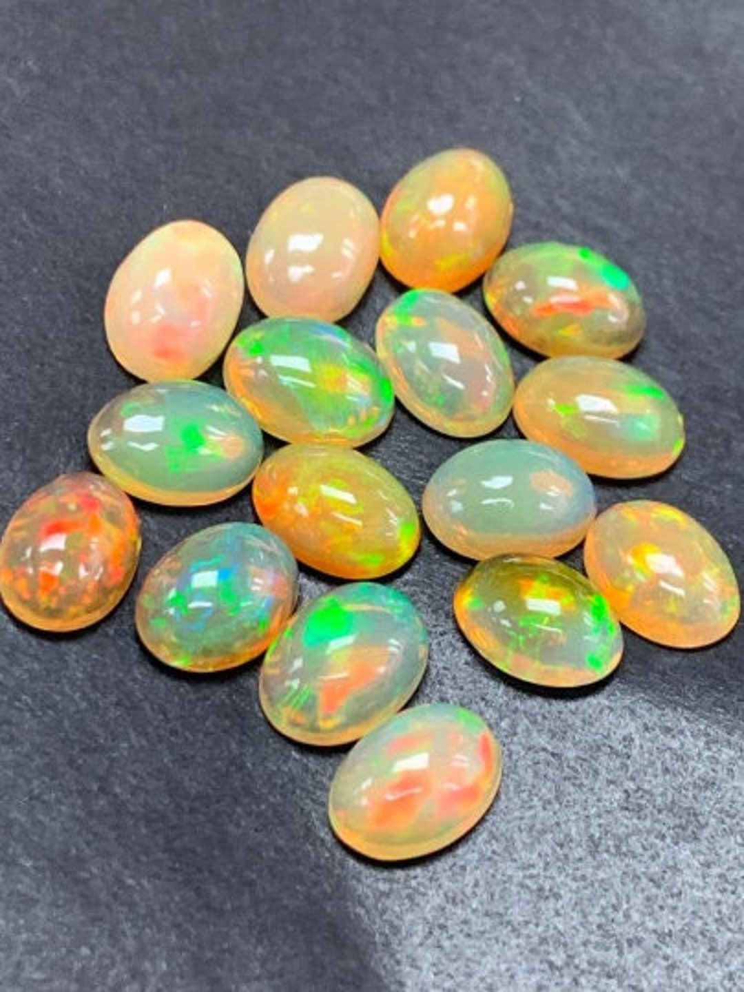 Ethiopian Opal Cabs 5x7 Mm Size Pack of 5 Pieces -code #08- AAA Quality ...