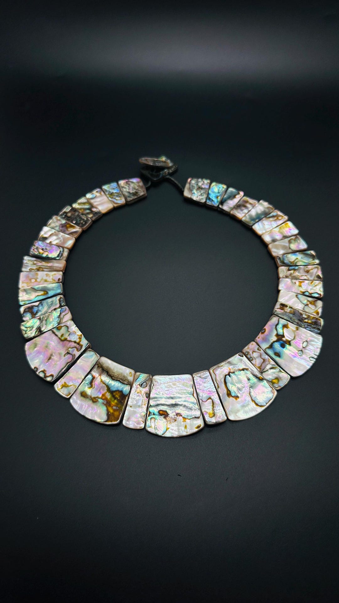 Abalone Shell Necklace -fancy Shape - AAA Quality- Length 18'' Natural ...