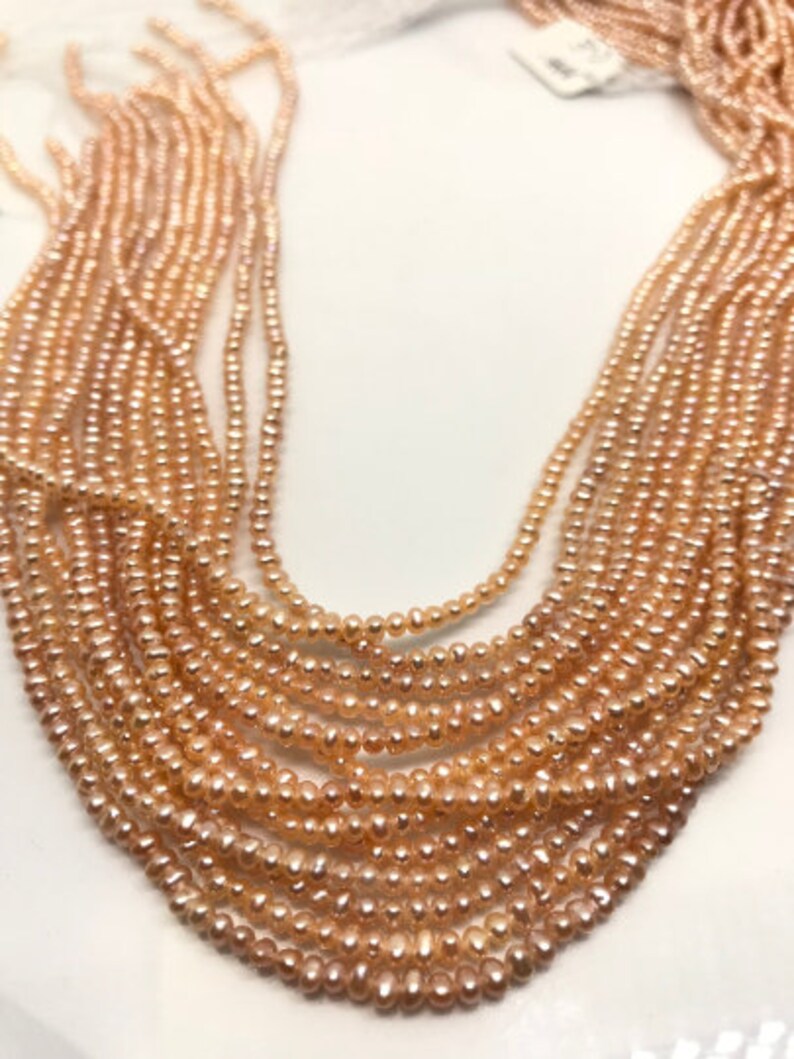 2.5MM Freshwater Peach Cultured Pearl .natural Freshwater Pearl , AAAA ...