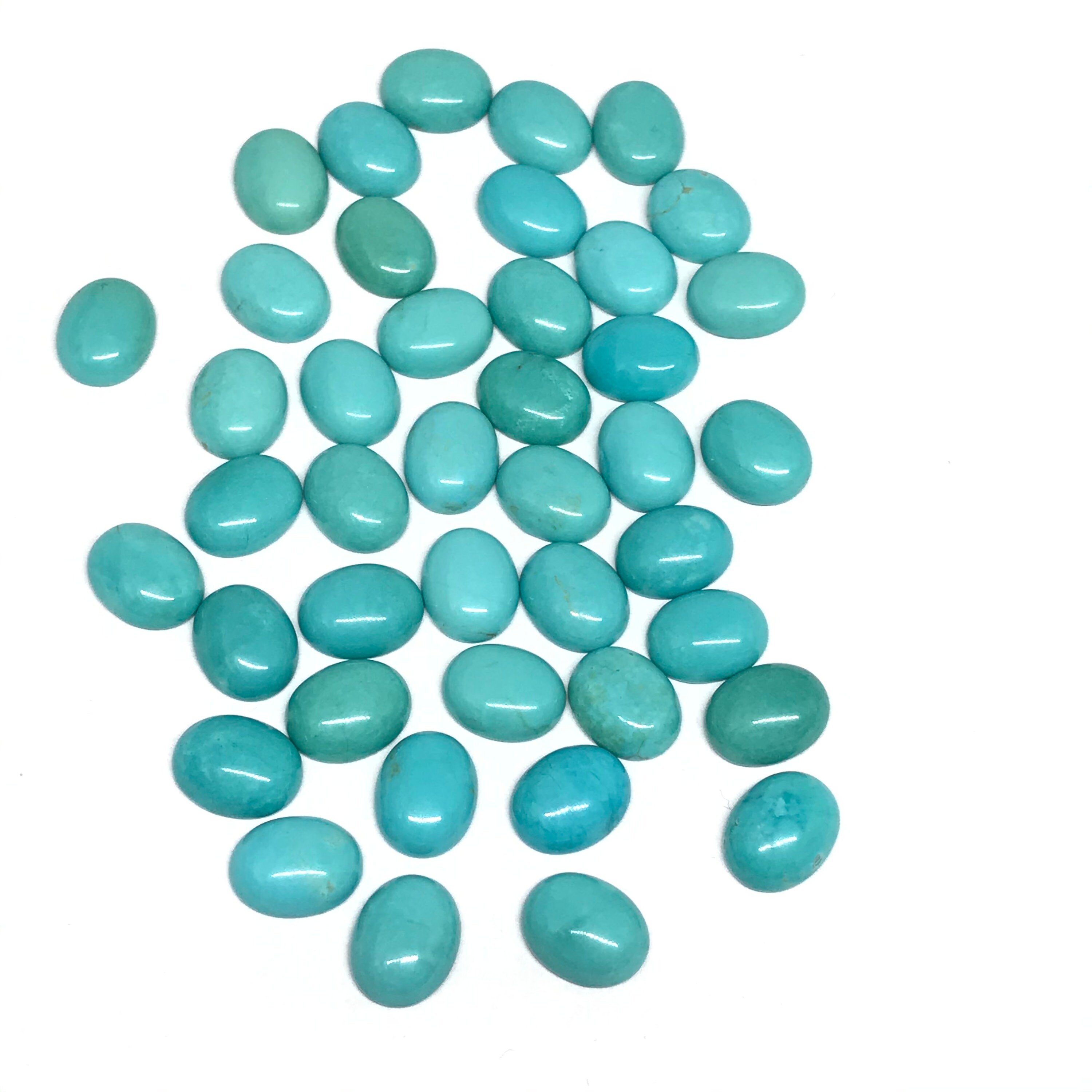 Turquoise Cabs 8X10MM Size Quality AAA 100% Natural Turquoise Gemstone ...