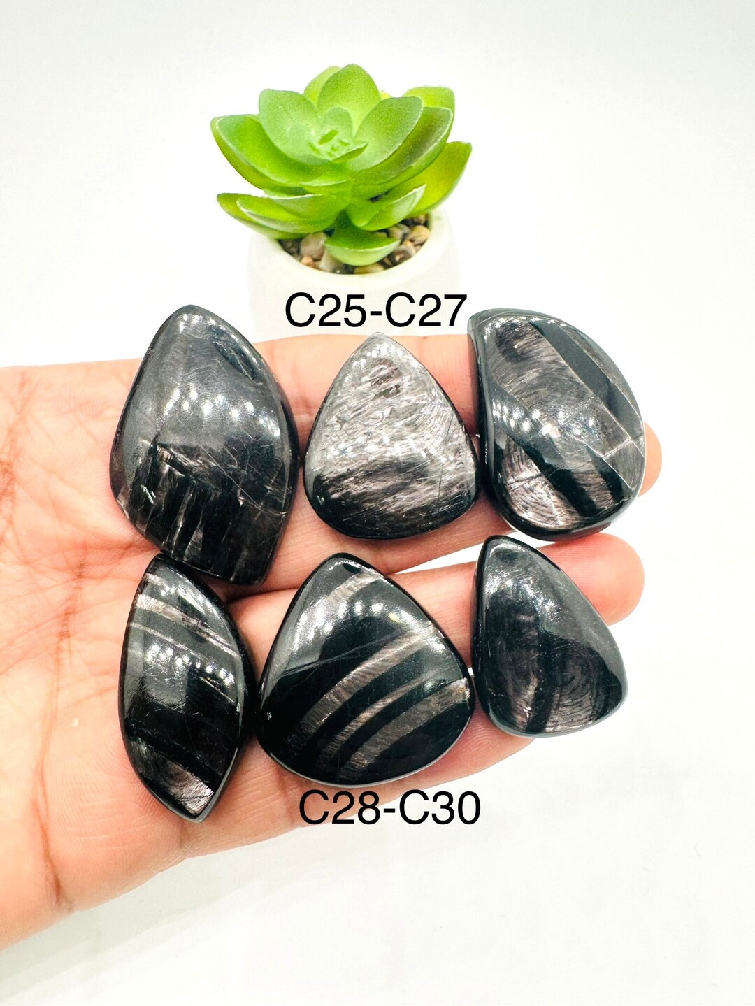 Hypersthene Cabochon Code C25- C30 - AAA Quality - Natural Hypersthene ...