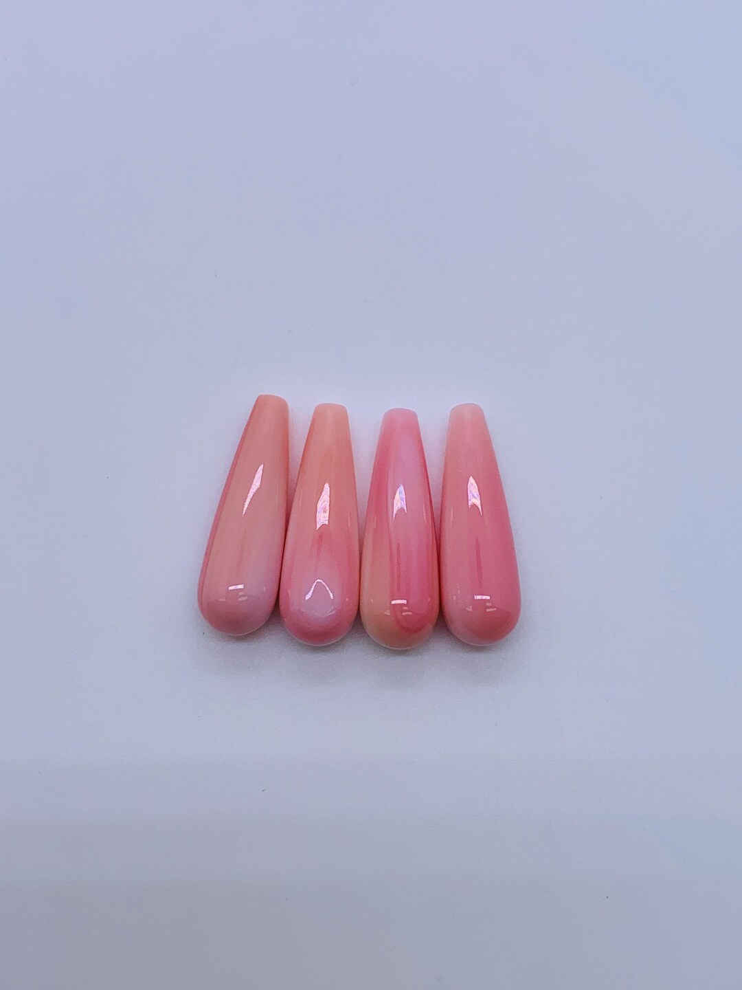 Queen Conch Shell Tear Drop (half Drill ) • 7x22 Mm Size • Pack of 1 ...
