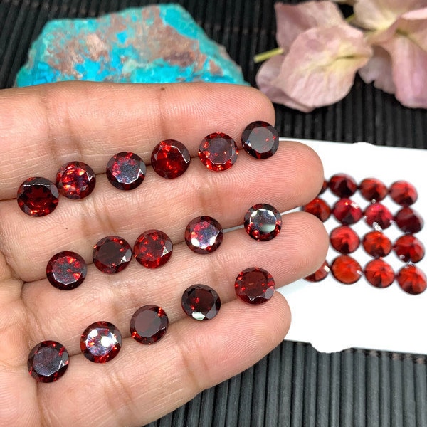 Garnet Ring Size 8 - Etsy