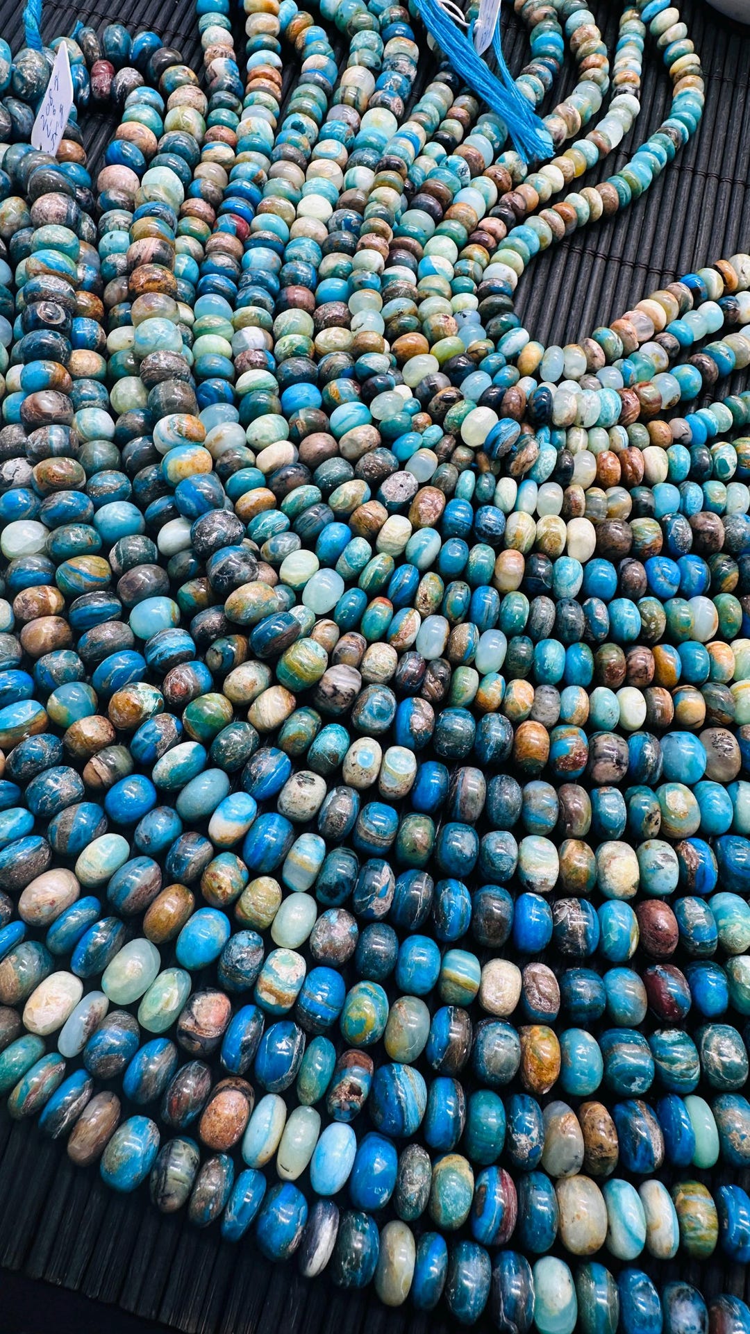 Peruvian Opal Roundel Beads • 8-9 Mm / 9 Mm • Length 16 Inch • AA ...
