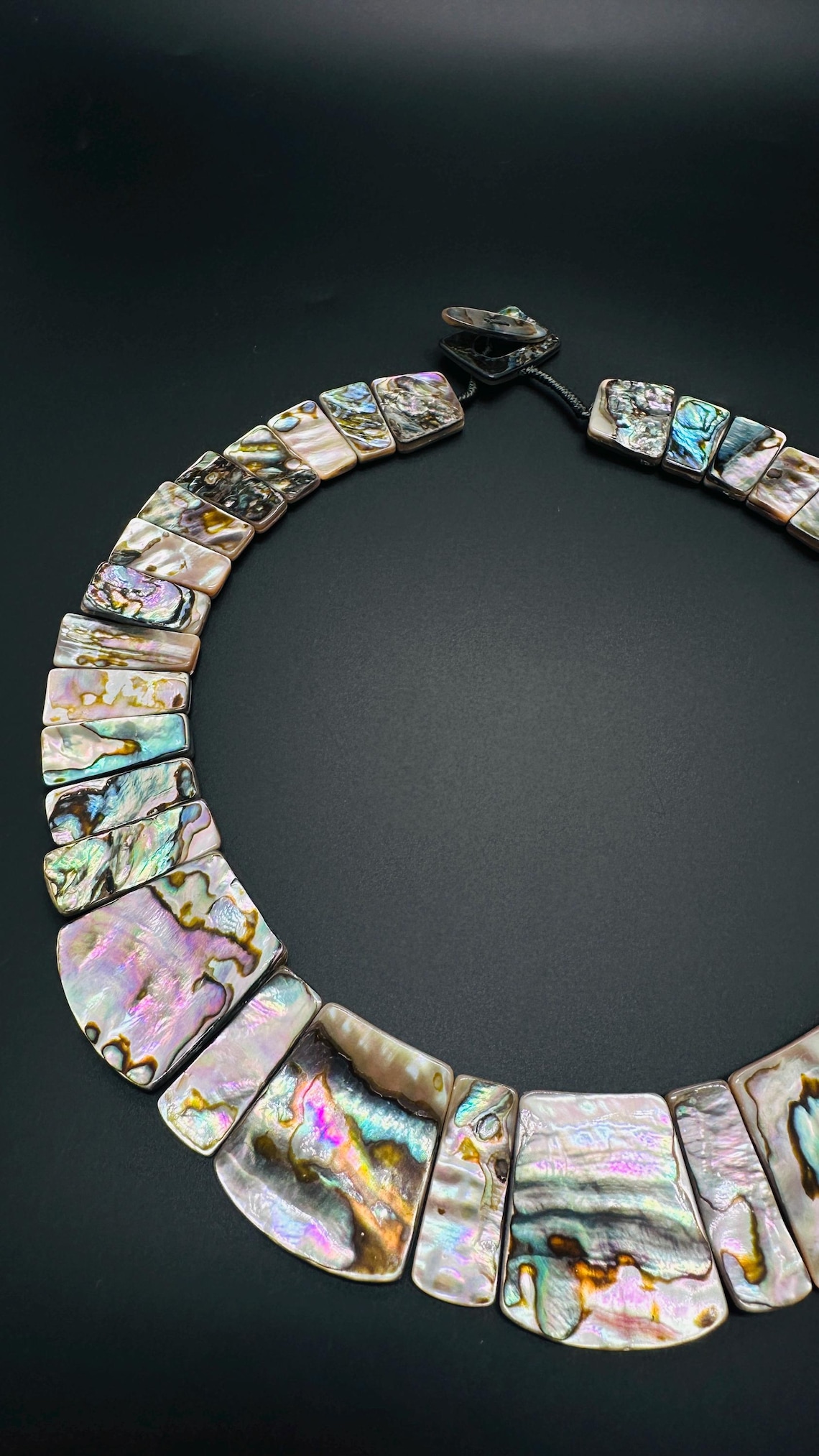 Abalone Shell Necklace -fancy Shape - AAA Quality- Length 18'' Natural ...