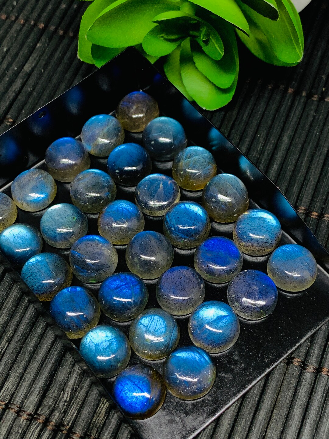 Labradorite Round Cabochon 10 Mm Size Pack of 2 Pcs - AAAA Quality ...