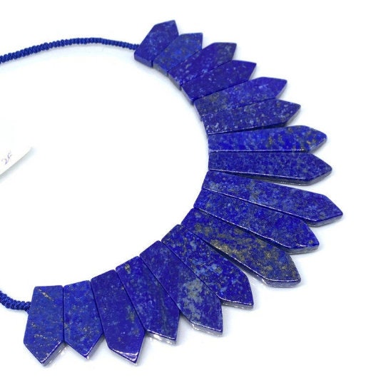 Lapis Necklace CODE 25 Lapis Square Shape Necklace Lapis | Etsy